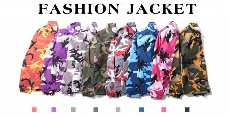 Korean style trendy casual camo jackets