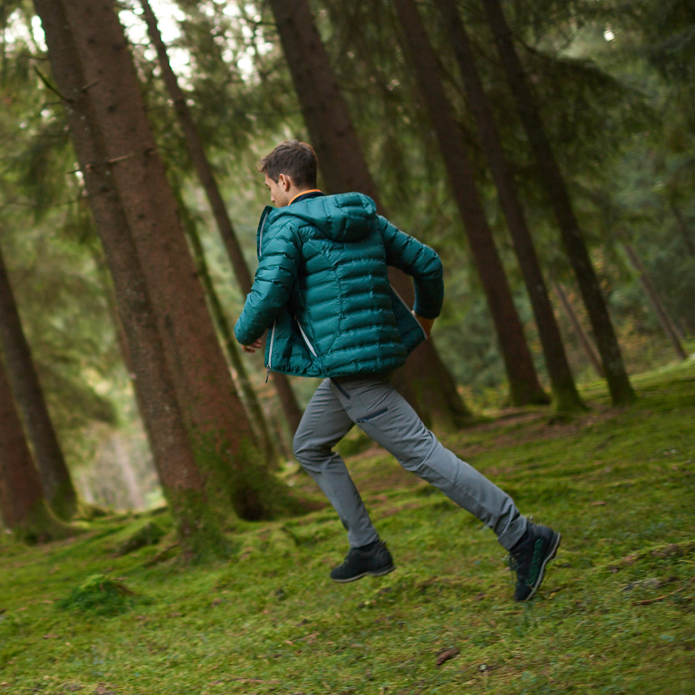 Italian hooded puffer jacket men's padded down