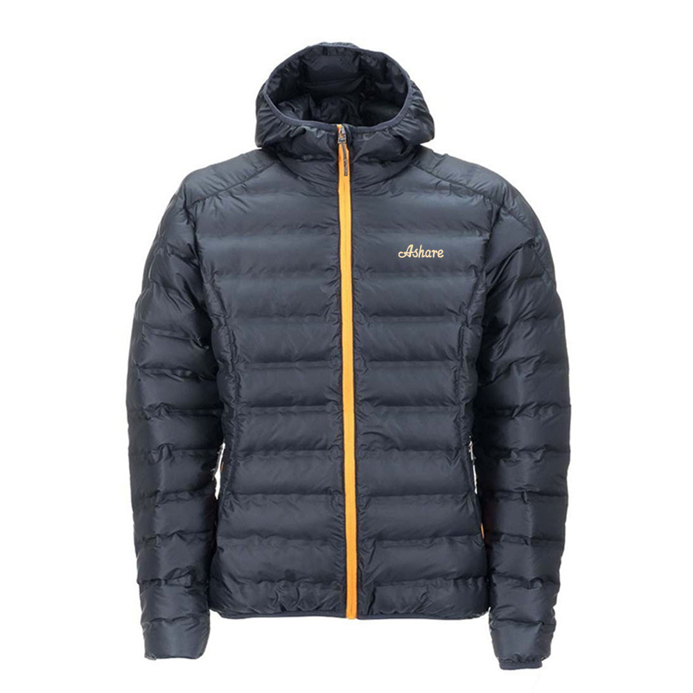 Italian hooded puffer jacket men's padded down